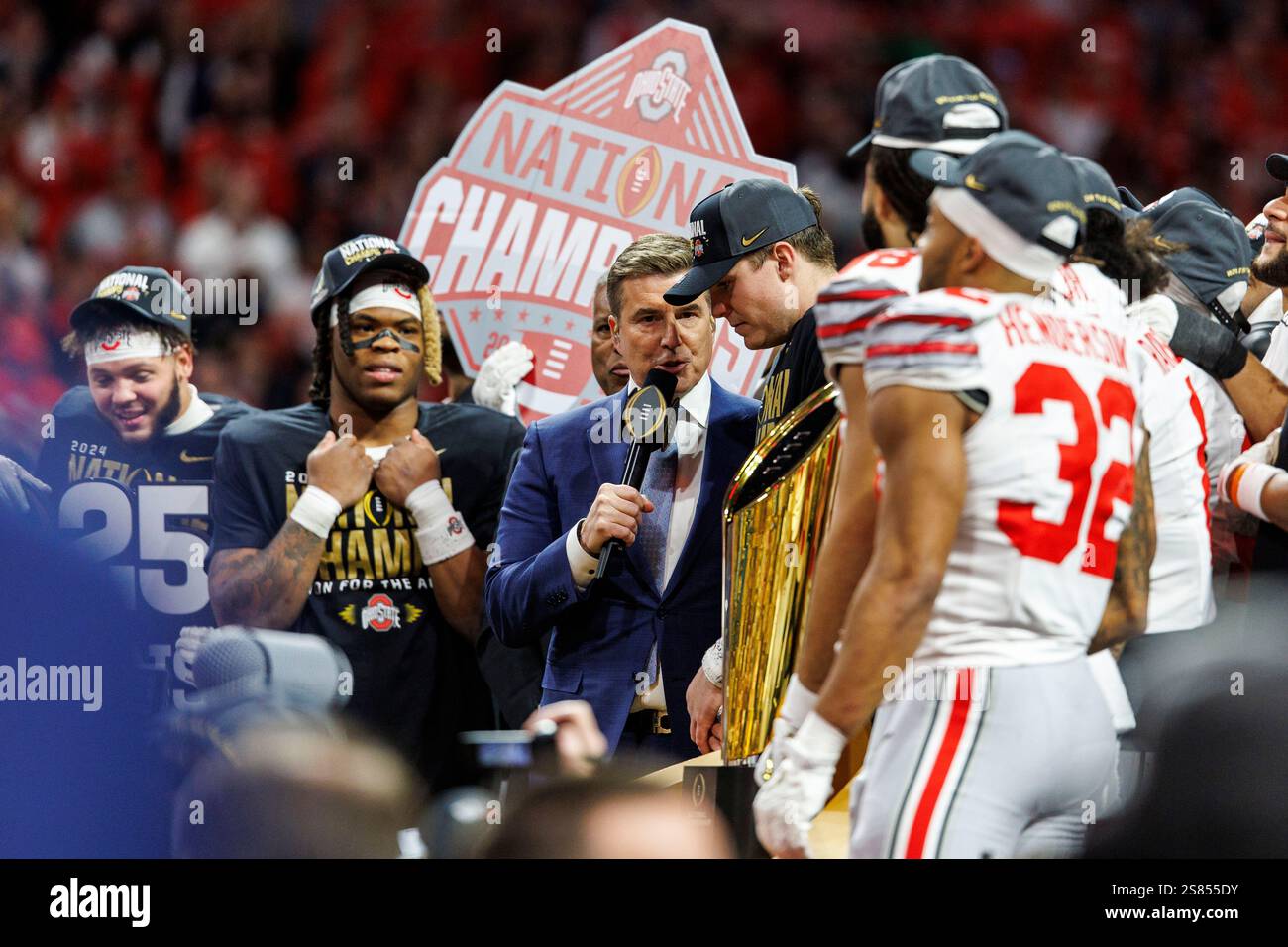 Atlanta, Georgia. 20th Jan, 2025. Ohio State quarterback Will Howard ...