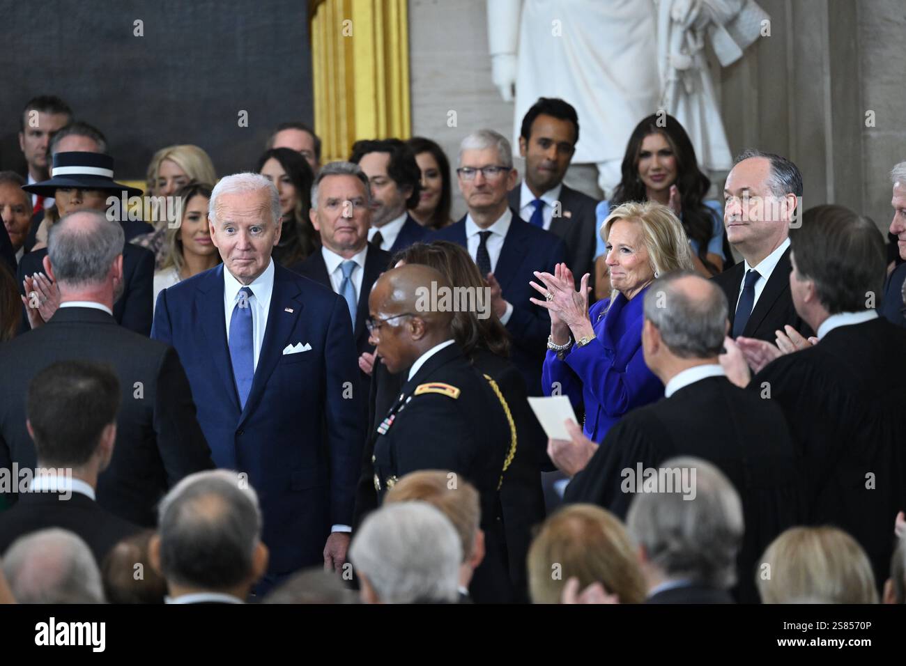 US President Joe Biden, First Lady Jill Biden and Second Gentleman ...