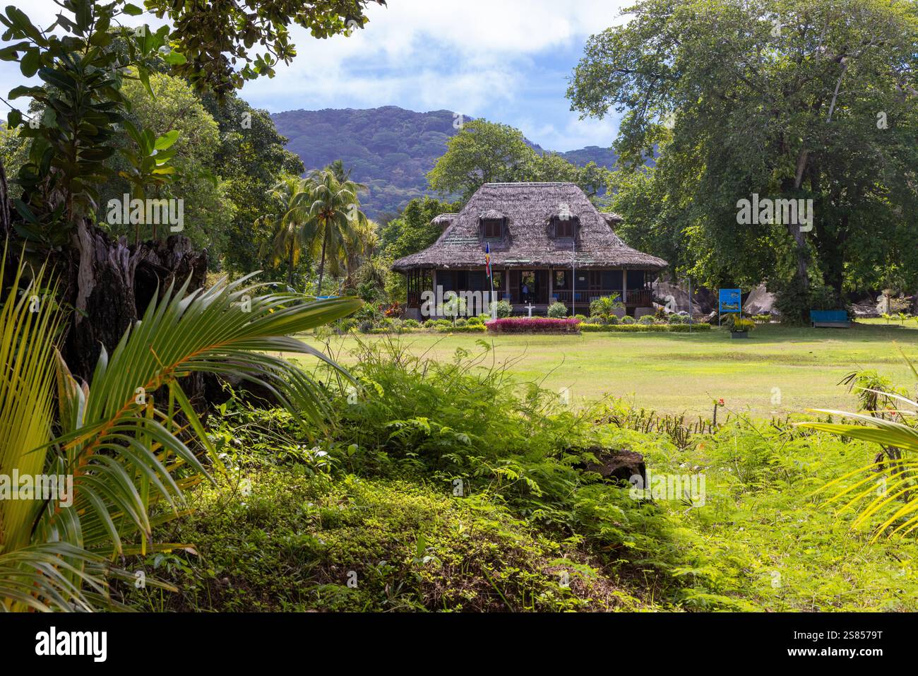 Gran Kaz, Union Estate Plantation house, La Dique, Seychelles Stock ...