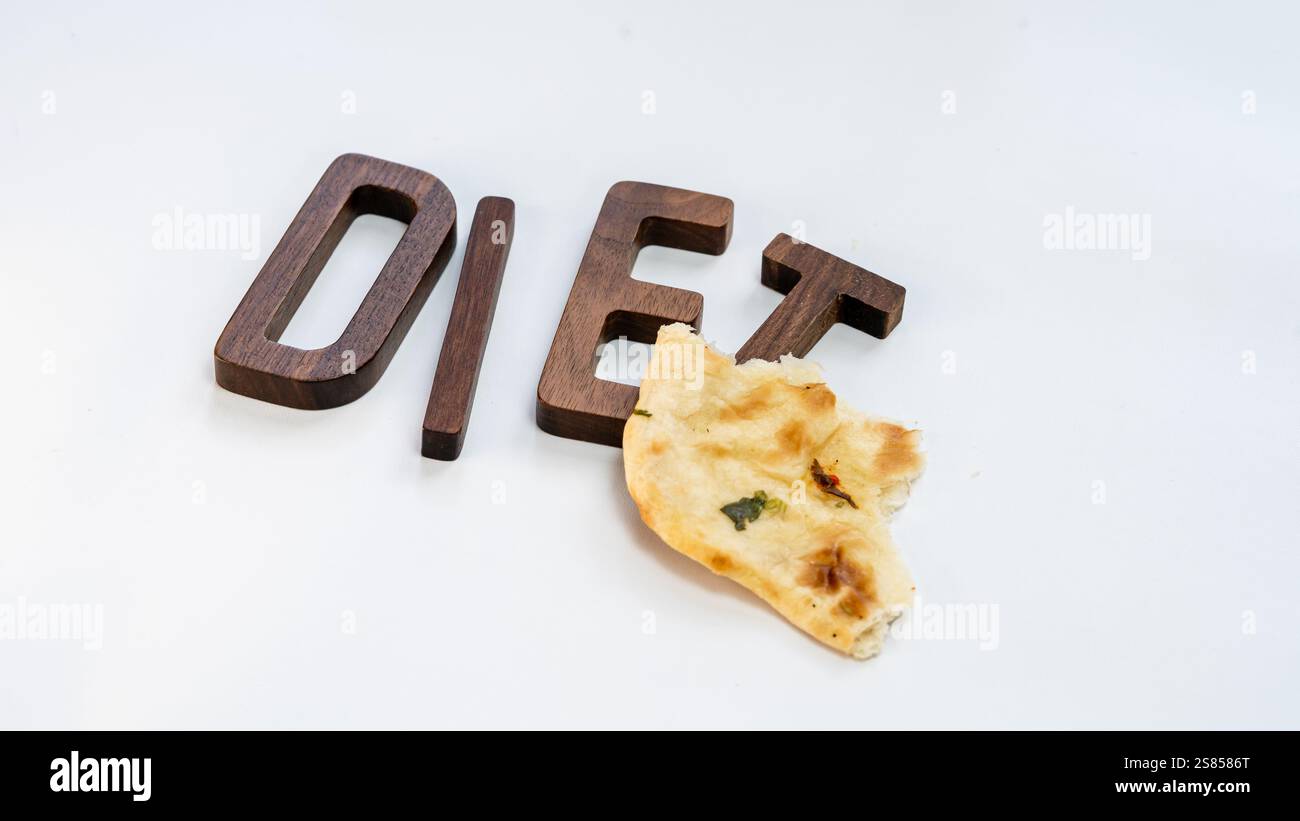 Healthy Habits: A Visual Reminder of Nutritional Choices Stock Photo ...