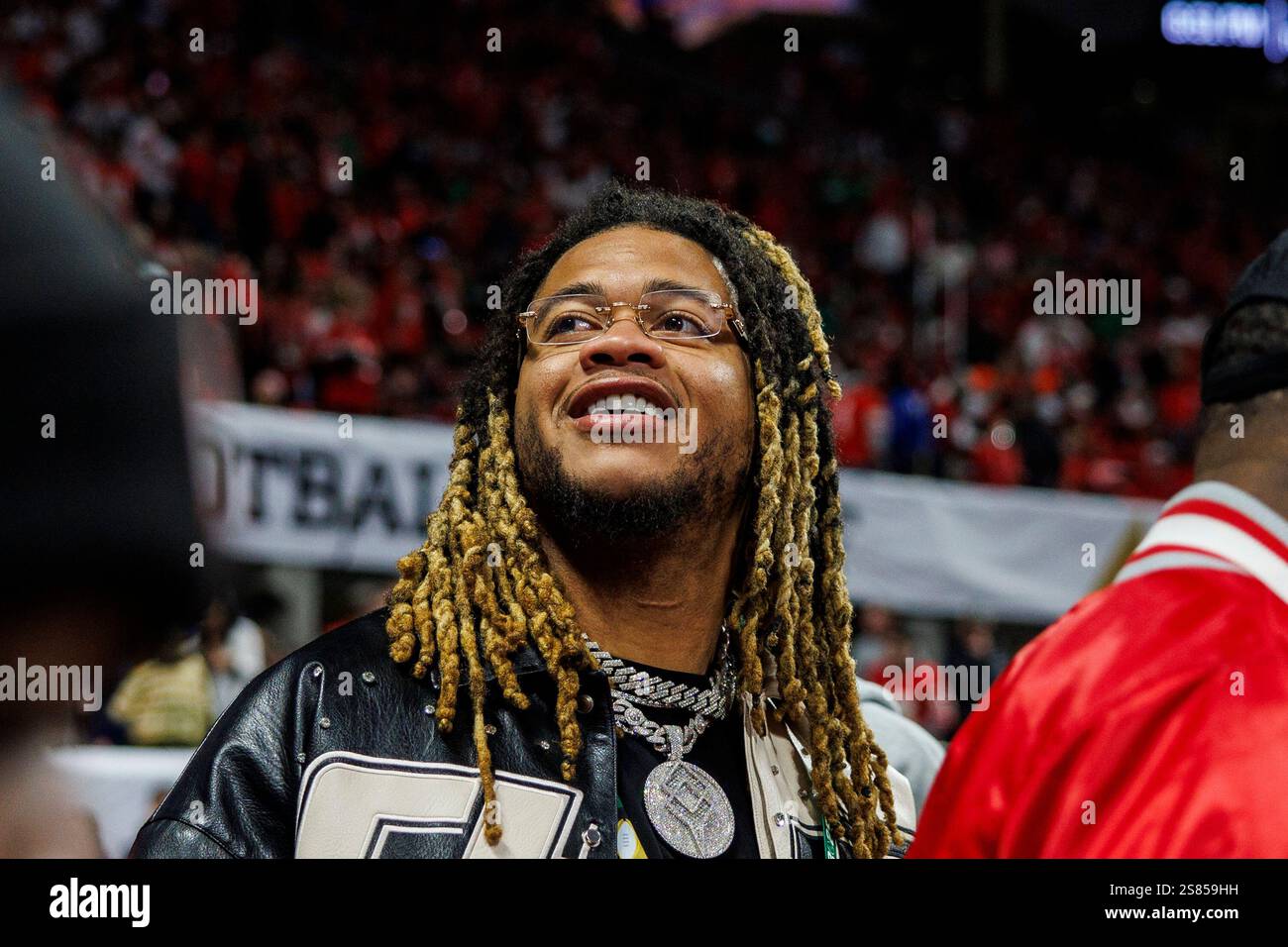 Atlanta, Georgia. 20th Jan, 2025. Former Ohio State player Chase Young ...