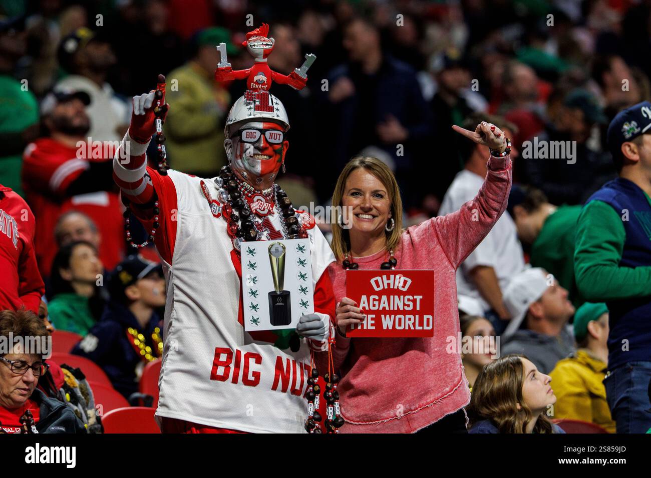 January 20, 2025: Ohio State super fan Big Nut during pregame of ...