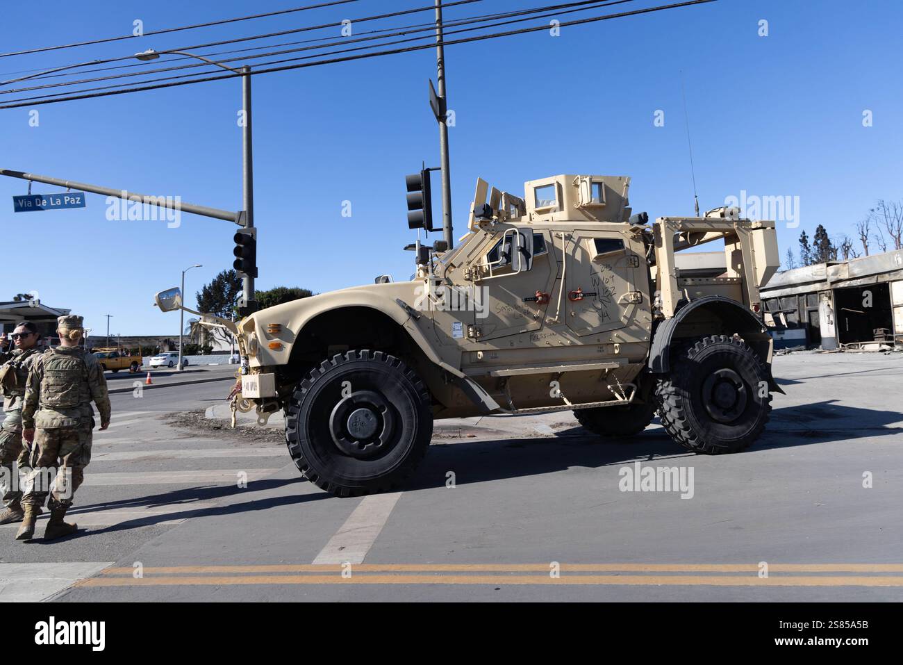 Pacific Palisades, California, USA. 16th Jan, 2025. US Army National ...