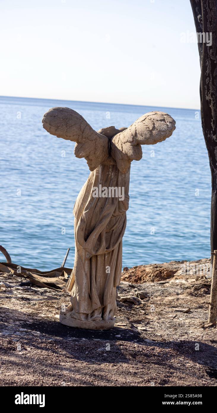 January 16, 2025, Pacific Palisades, California, USA: Angel with a ...