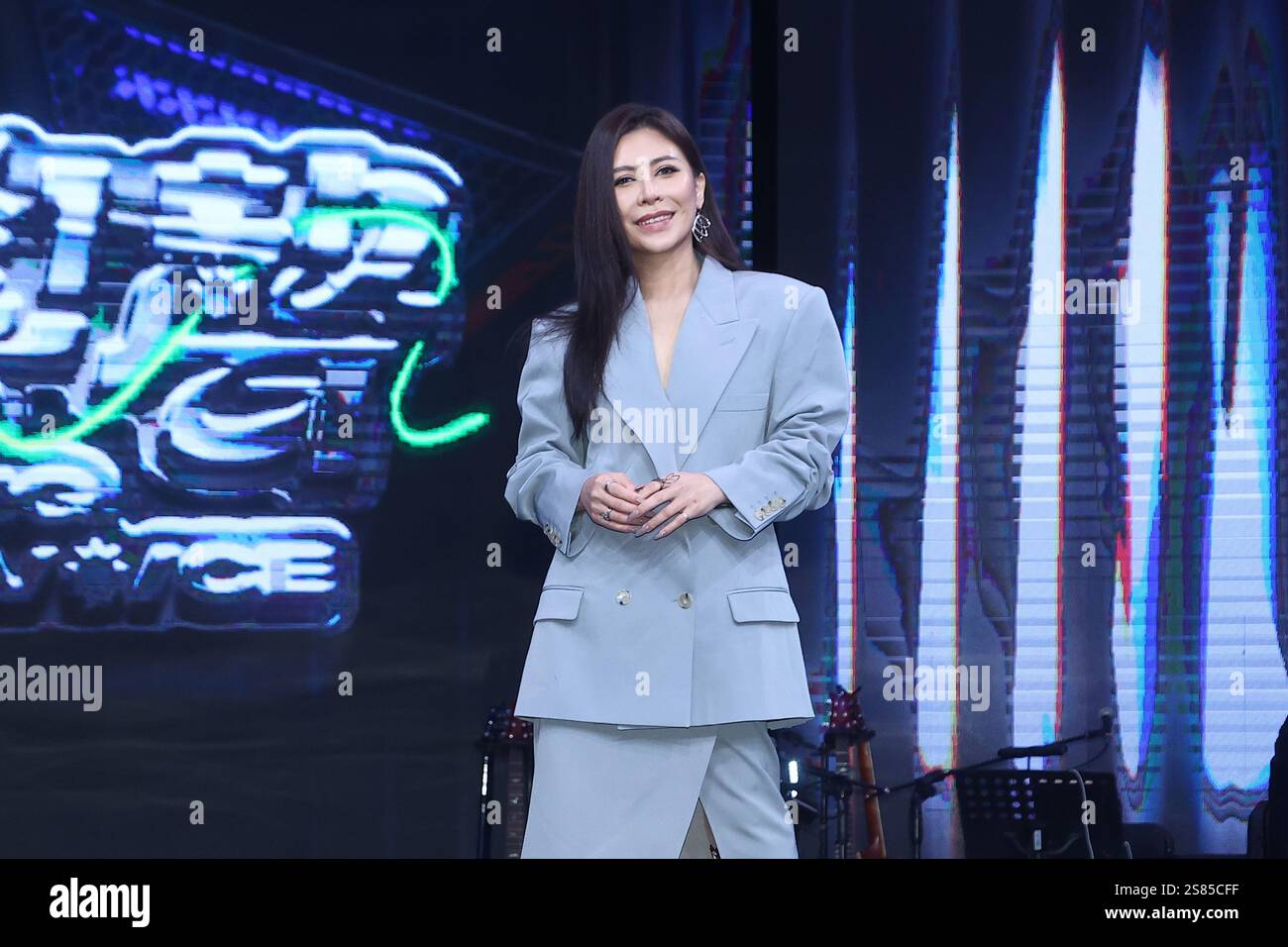 TAIPEI, CHINA - JANUARY 21, 2025 - Taiwanese female singer Eve Ai ...