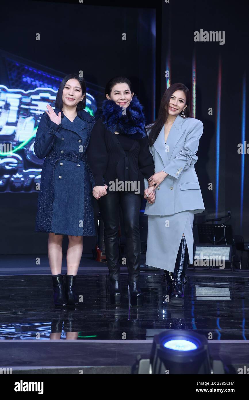 TAIPEI, CHINA - JANUARY 21, 2025 - Taiwanese female singer Stella and ...