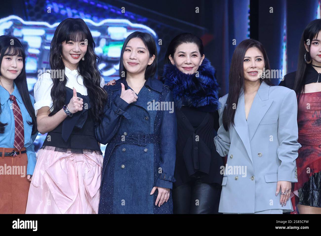 TAIPEI, CHINA - JANUARY 21, 2025 - Taiwanese female singer Stella and ...
