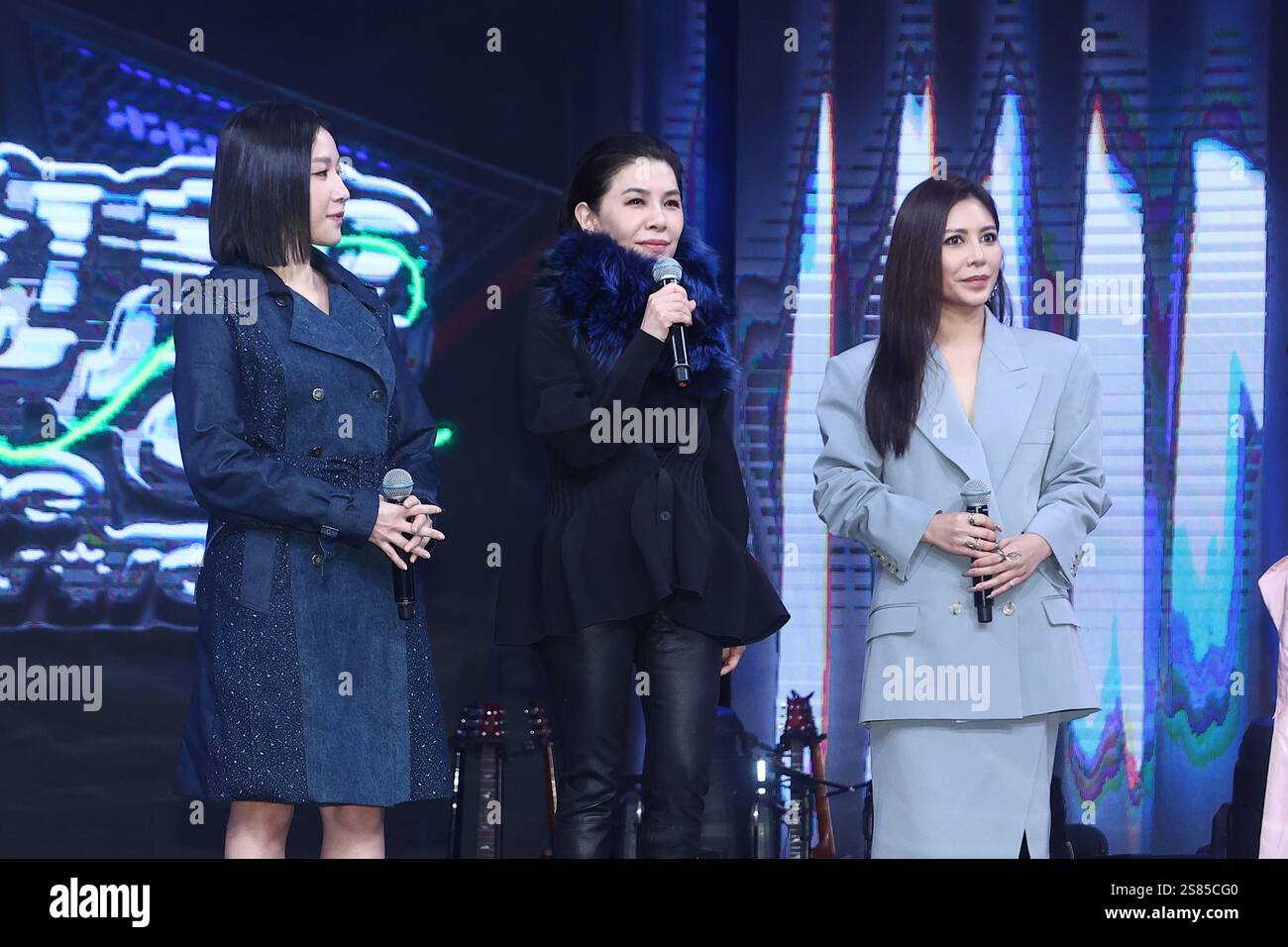 TAIPEI, CHINA - JANUARY 21, 2025 - Taiwanese female singer Stella and ...