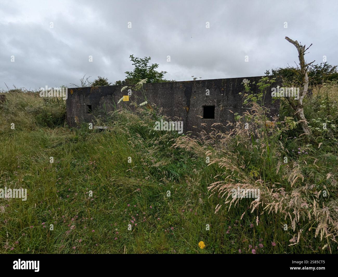 Abandoned WW2 pillbox on a beach in Saltfleet-by-Theddlethorpe Dunes ...