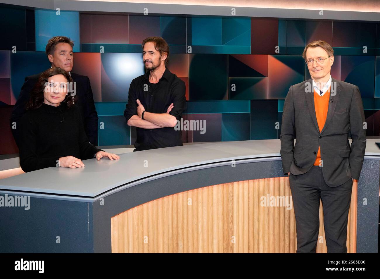 Juli Zeh, Markus Feldenkirchen, Thomas Hayo und Karl Lauterbach in der ...