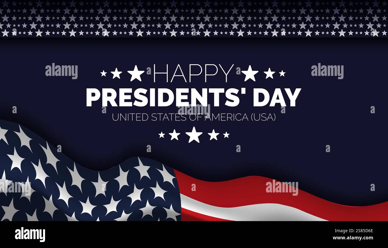Happy Presidents Day card, Background, poster Vector illustration Stock ...