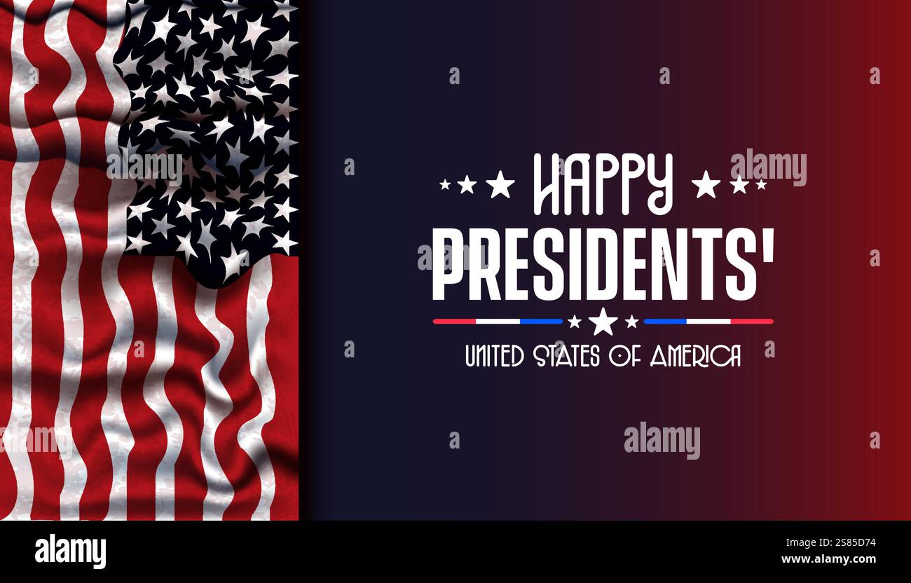 Happy Presidents Day card, Background, poster Vector illustration Stock ...