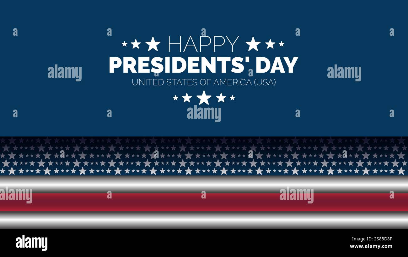 Happy Presidents Day card, Background, poster Vector illustration Stock ...