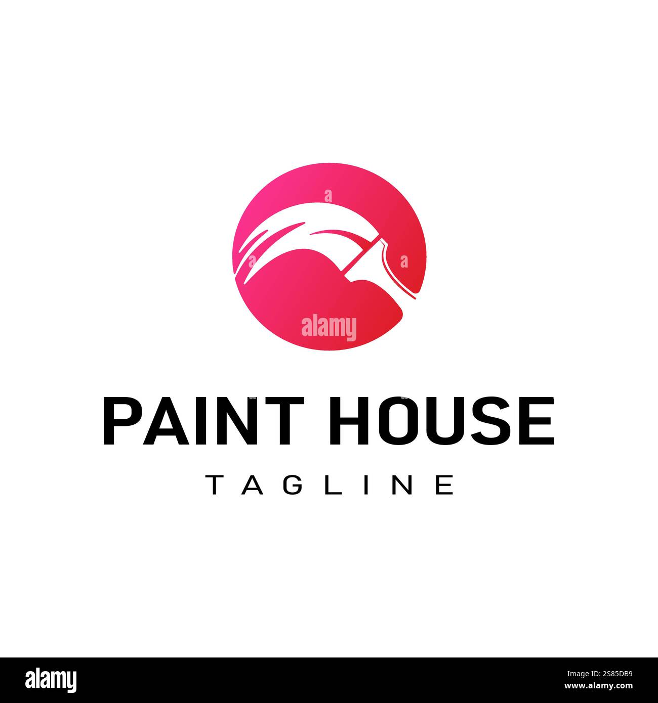 Creative Paint Brush Logo Design Colorful Unique Paint Icon Symbol ...