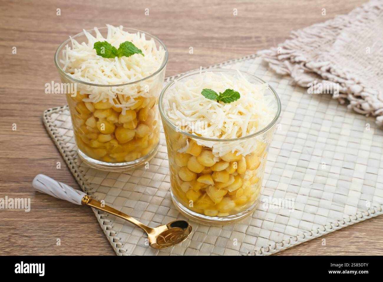Jasuke (Jagung Susu Keju) is a traditional Indonesian snack, steamed ...