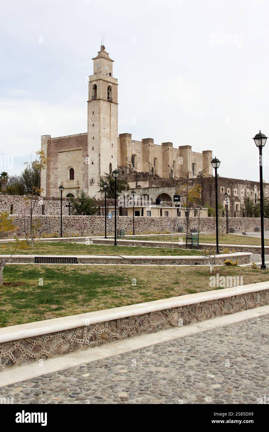 Zempoala, Hidalgo, Mexico - Feb 14 2024: Temple and former convent of ...