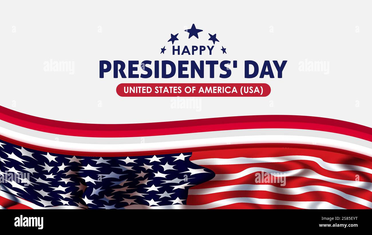 Happy Presidents Day card, Background, poster Vector illustration Stock ...