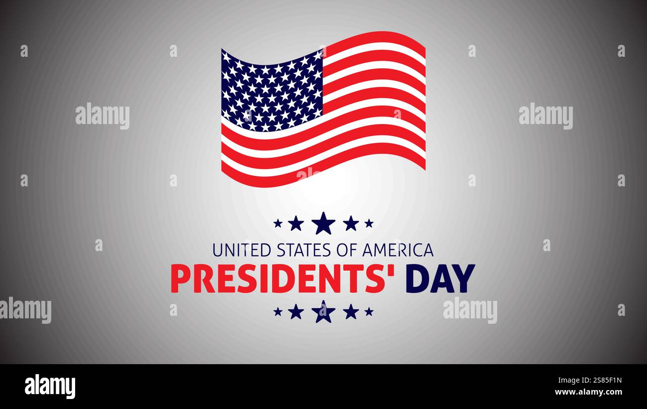 Happy Presidents Day card, Background, poster Vector illustration Stock ...