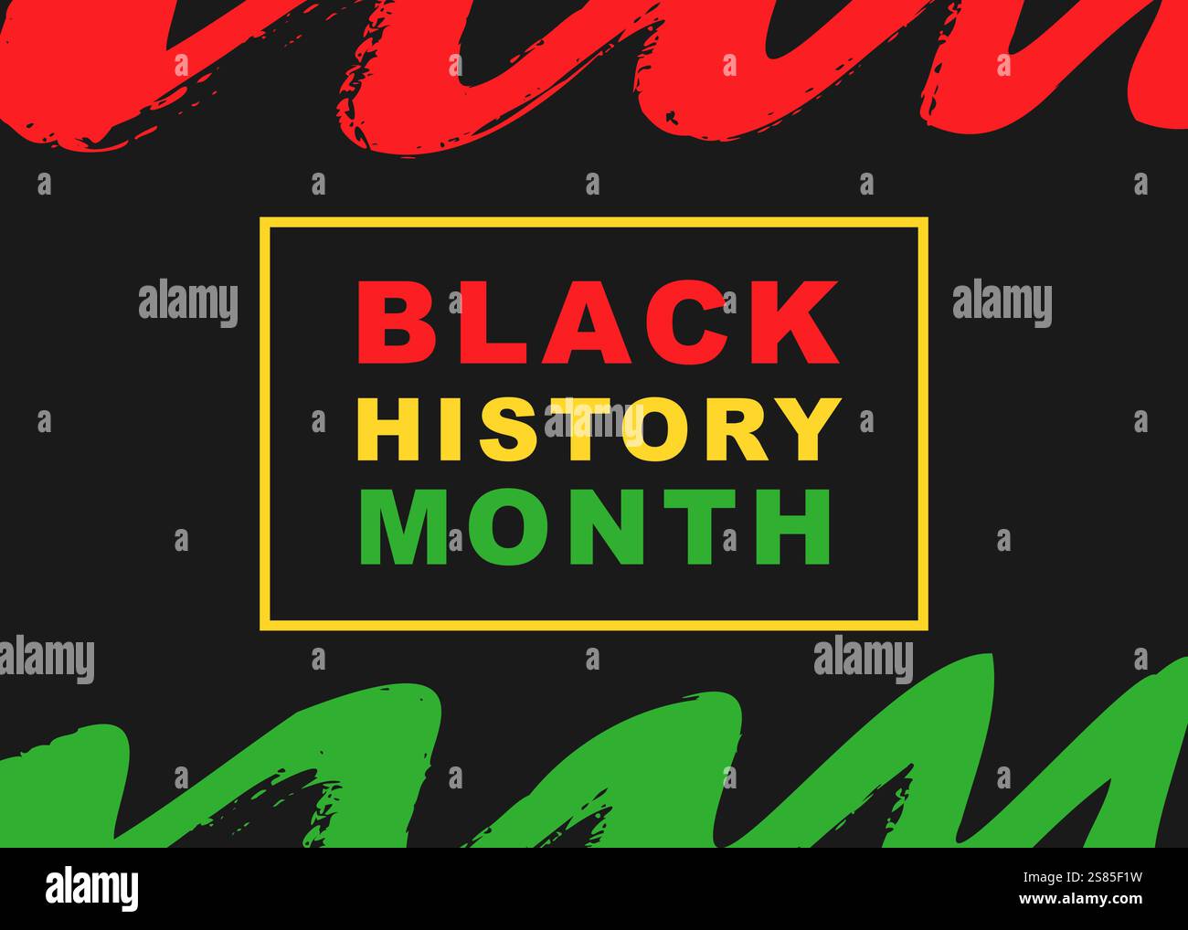 Black History Month 2025 African American Banner Stock Vector Image ...