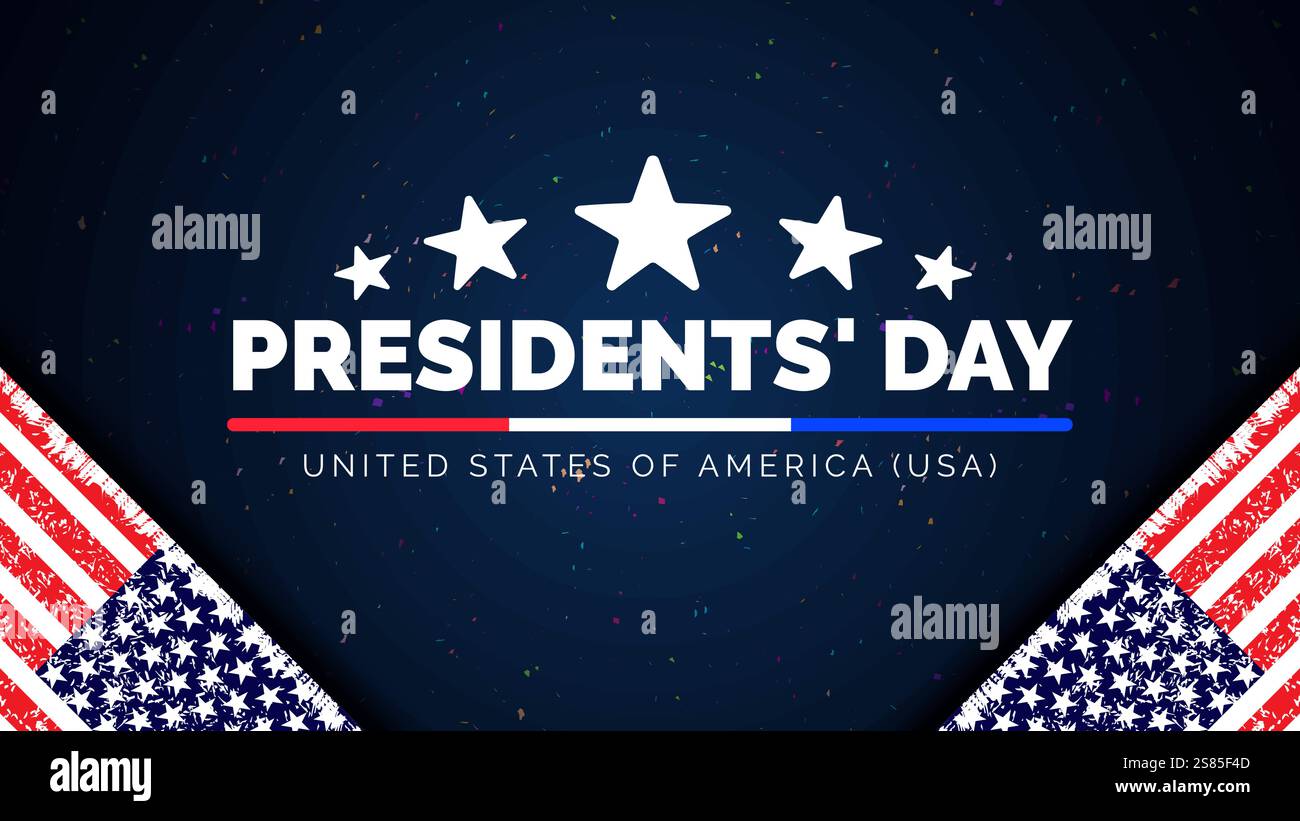 Happy Presidents Day card, Background, poster Vector illustration Stock ...