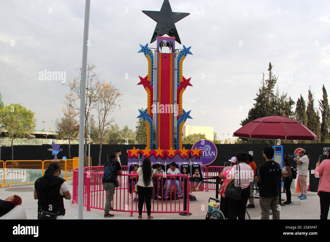 Mexico City, Mexico - Mar 20 2024: Parque Urbano Aztlan in the Second Section of the Chapultepec ...