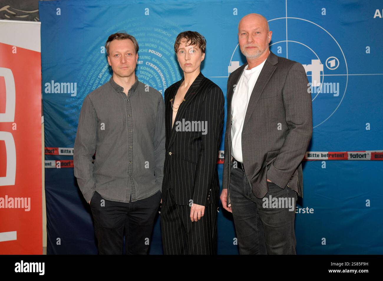 Robin Sondermann, Jules Elting und Simon Werner bei der Premiere des ARD Fernsehfilms Tatort ...