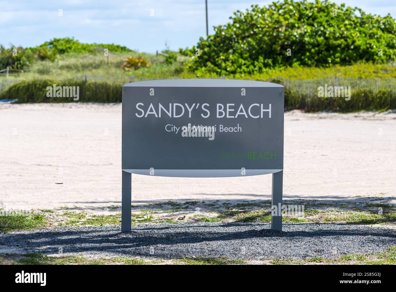 Miami, FL, USA - March 30, 2024: Sandy's Beach - City of Miami Beach ...