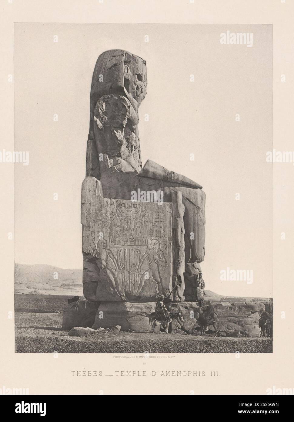 Colossus of Memnon, stone statue of the Pharaoh Amenhotep III, Thebes ...
