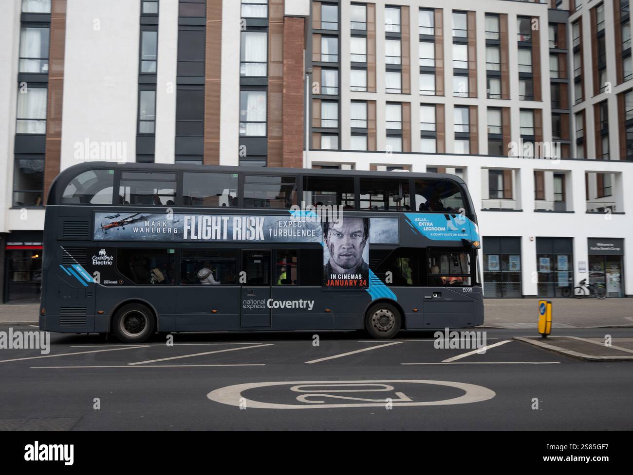 National Express Coventry electric bus, Coventry city centre, West ...