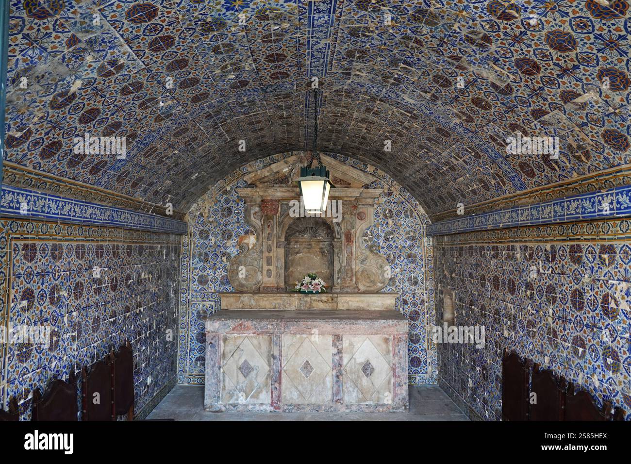 Interior Chapel of St. Barbara in Fort da Ponta da Bandeira, Lagos ...