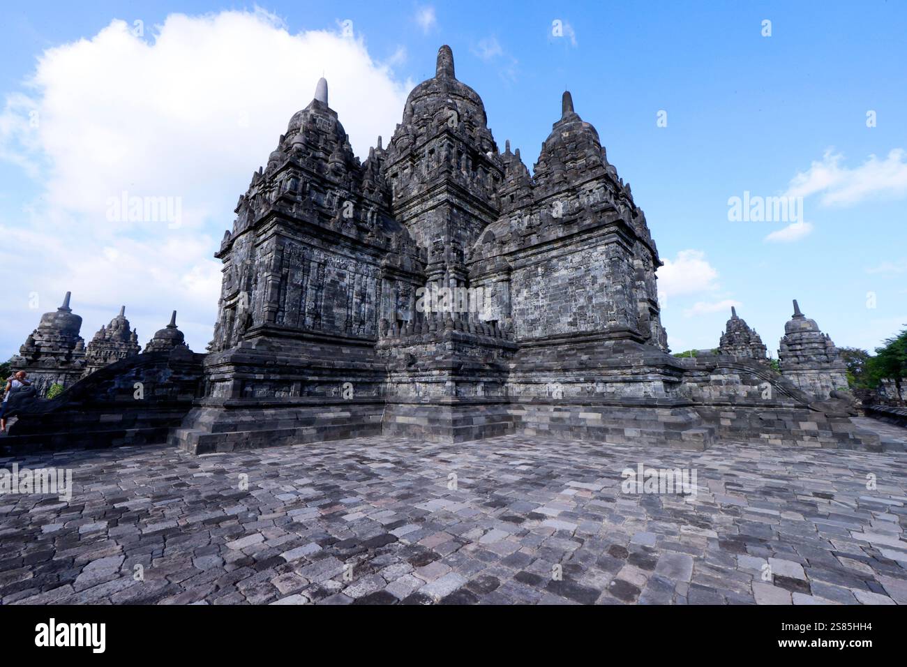 Candi Sewu, part of Prambanan, 9th-century Hindu temple compound, UNESCO, Java, Indonesia Stock ...