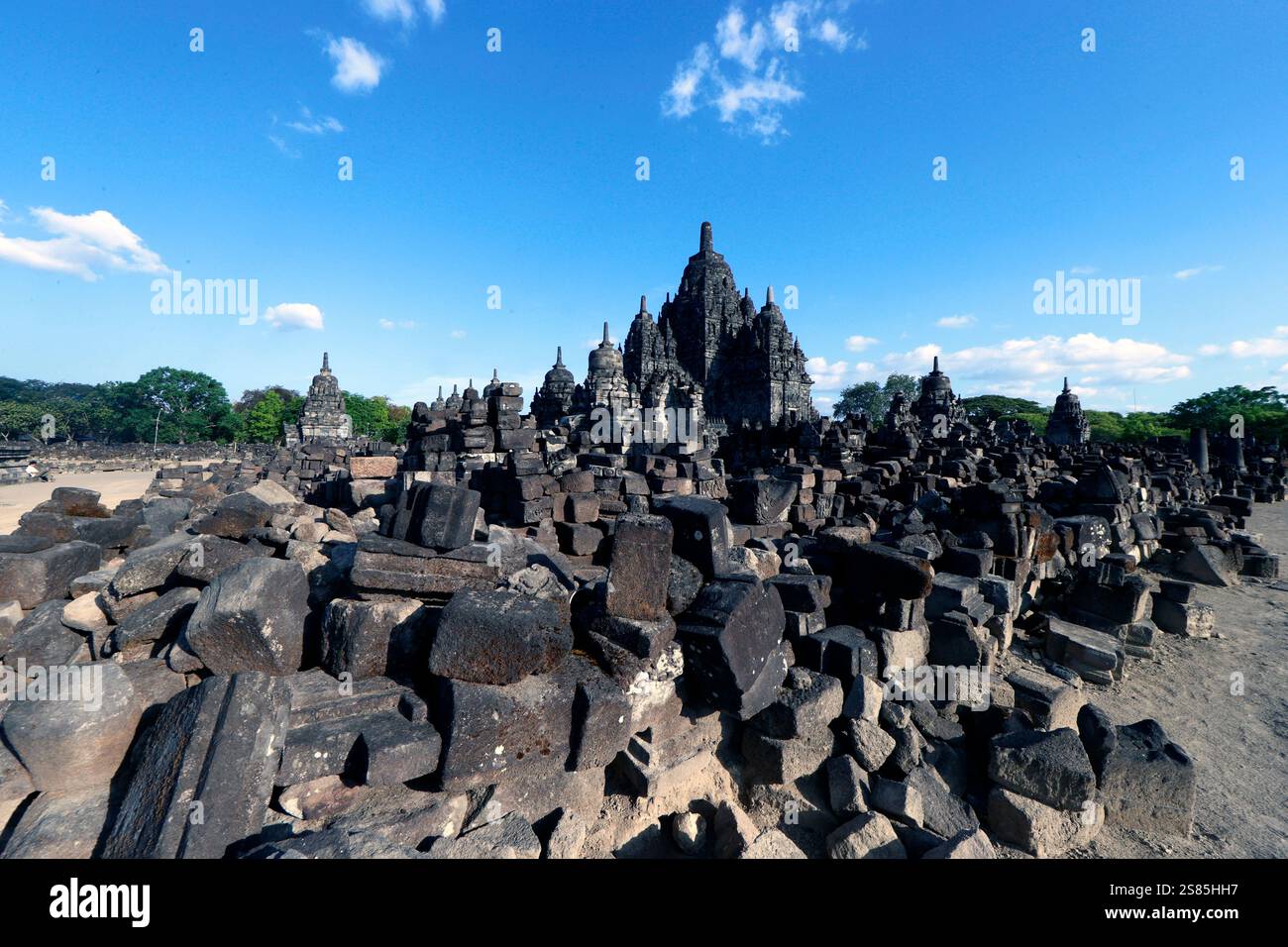 Candi Sewu, part of Prambanan, 9th-century Hindu temple compound ...