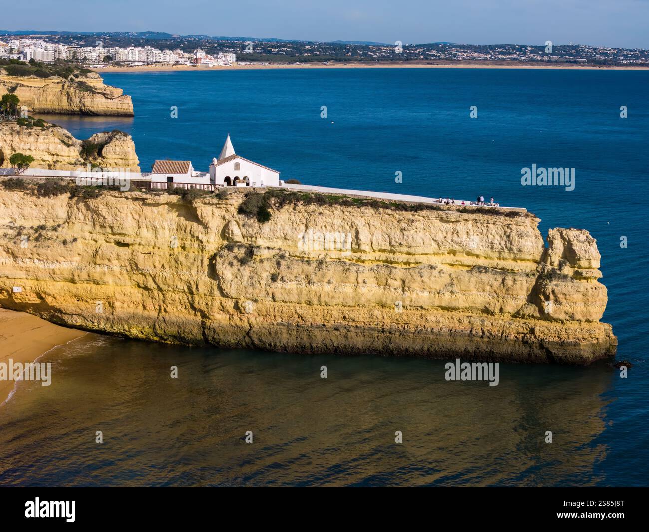 Aerial drone panoramic view of Fort of Nossa Senhora da Rocha (Fort of ...