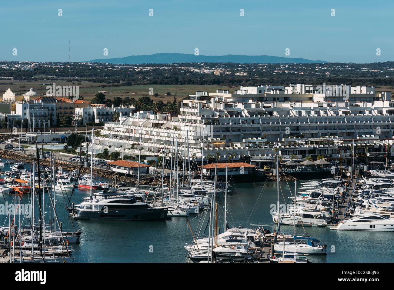 Aerial view vilamoura marina in hi-res stock photography and images - Alamy