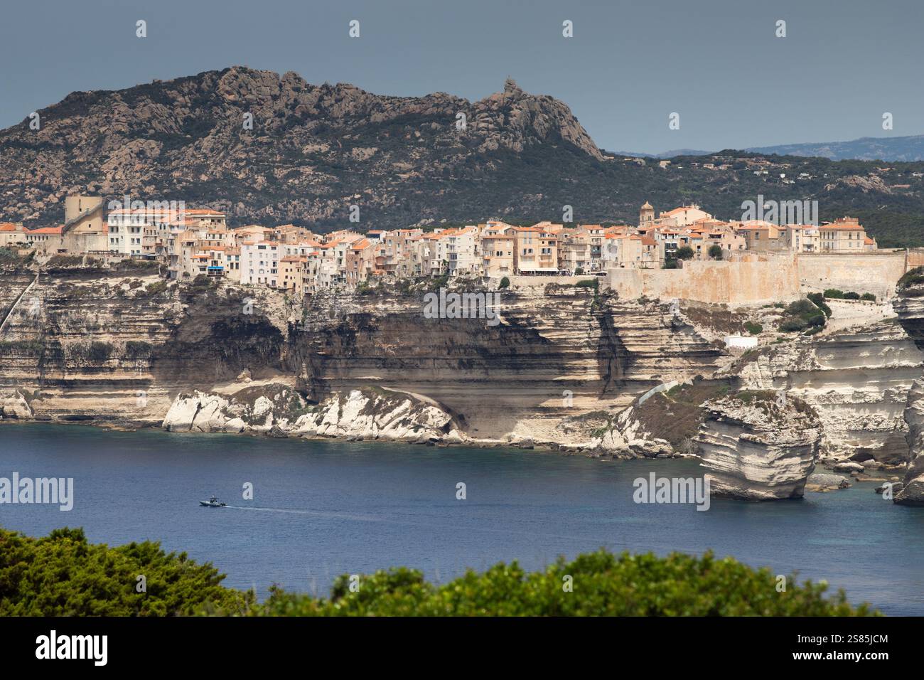 Famous Bonifacio cliffs and scenic ocean landscapes, Island of Corsica ...