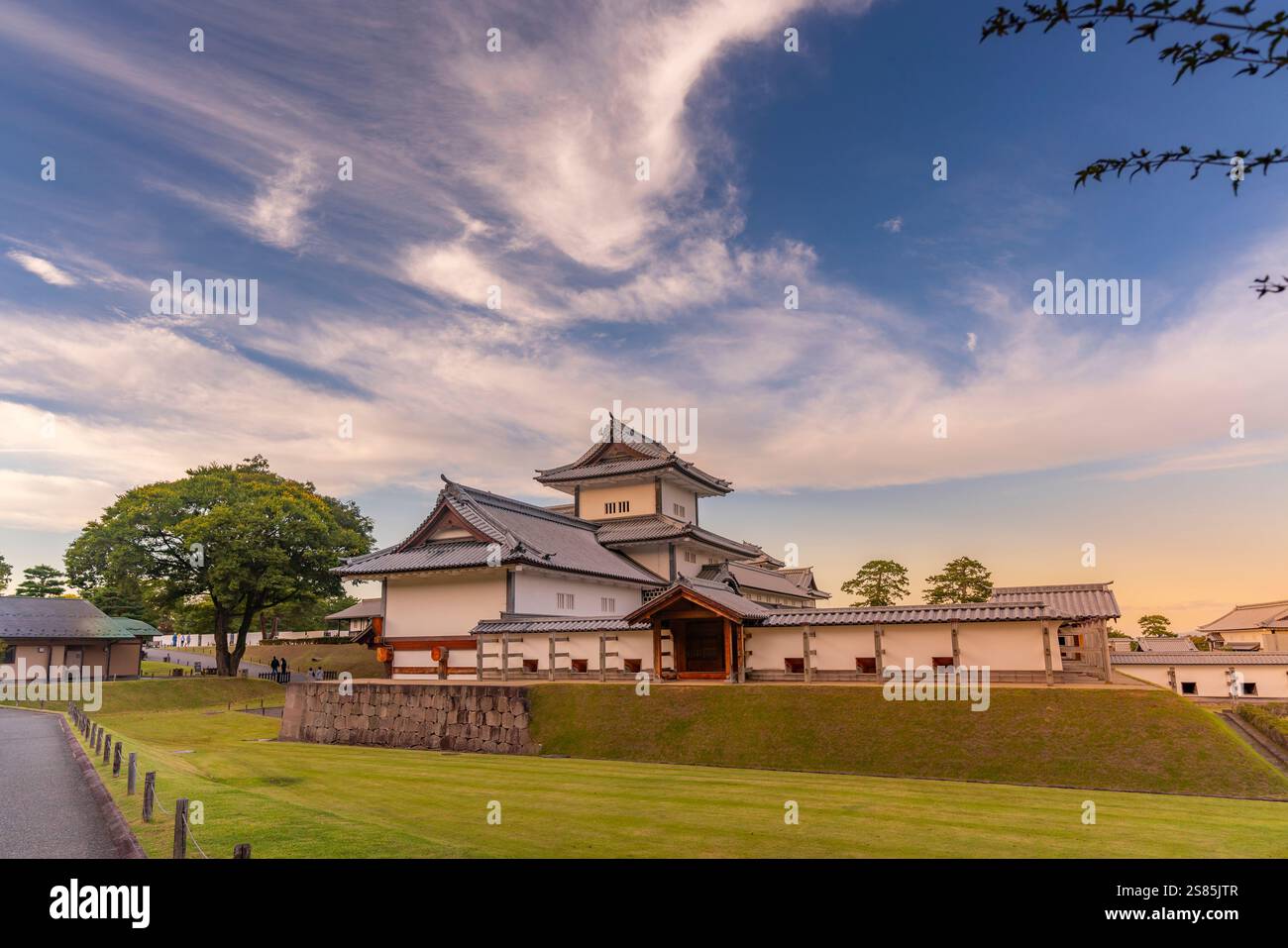 View of Hashizume-mon Gate, Kanazawa Castle, Kanazawa City, Ishikawa ...
