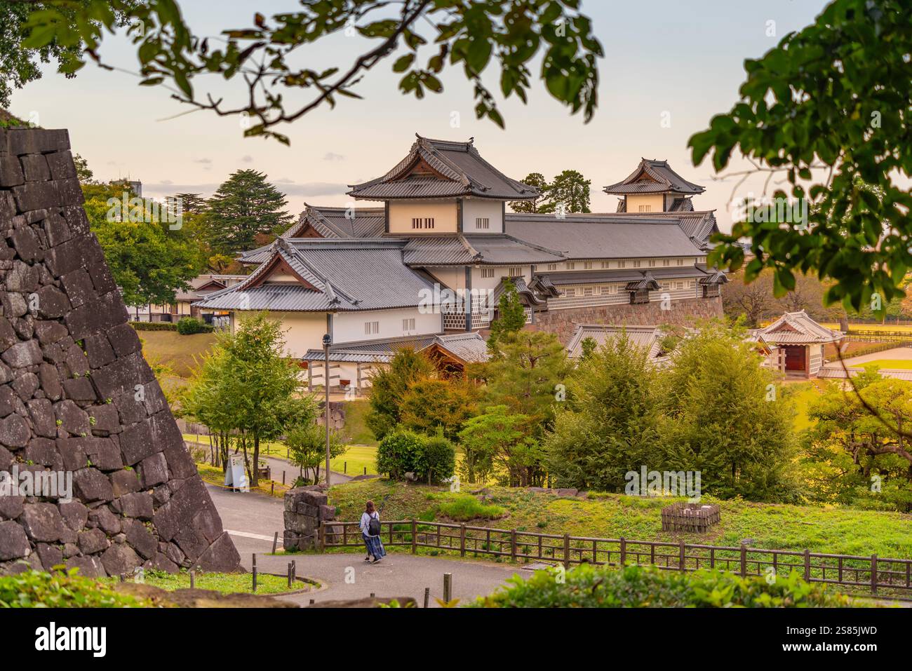 View of Hashizume-mon Gate, Kanazawa Castle, Kanazawa City, Ishikawa ...