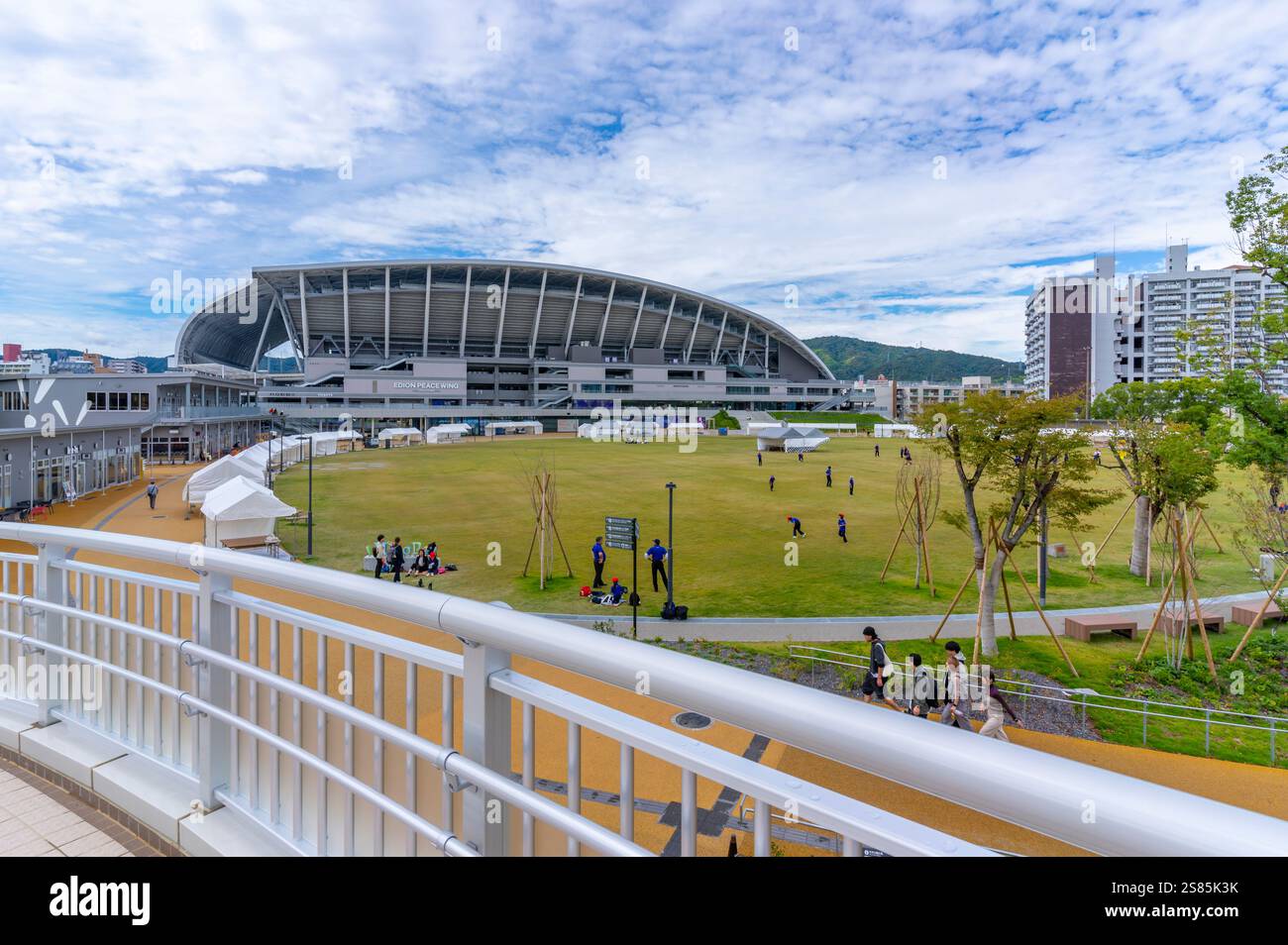 View of Edion Peace Wing Hiroshima Stadium, Motomachi, Naka Ward ...