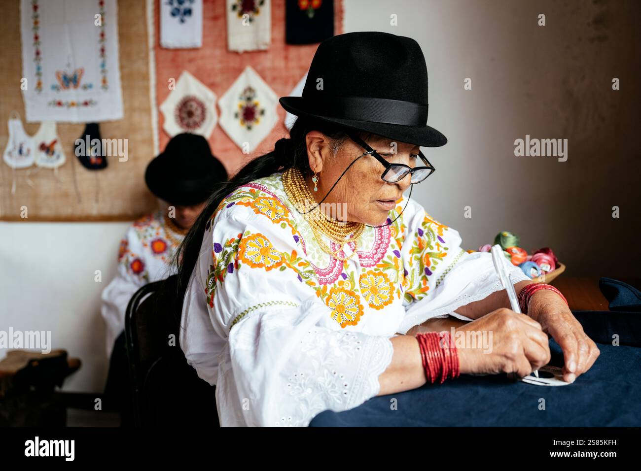 Portrait of Maria Alvear, Zuleta, Angochagua Parochia, Imbabura ...