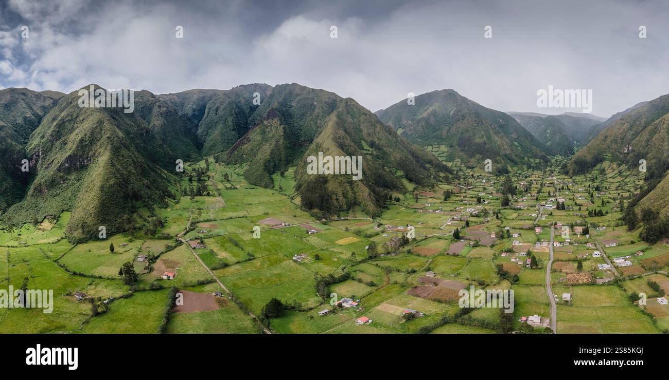 Landscape in Angochagua Parochia, Imbabura Province, Ecuador Stock ...