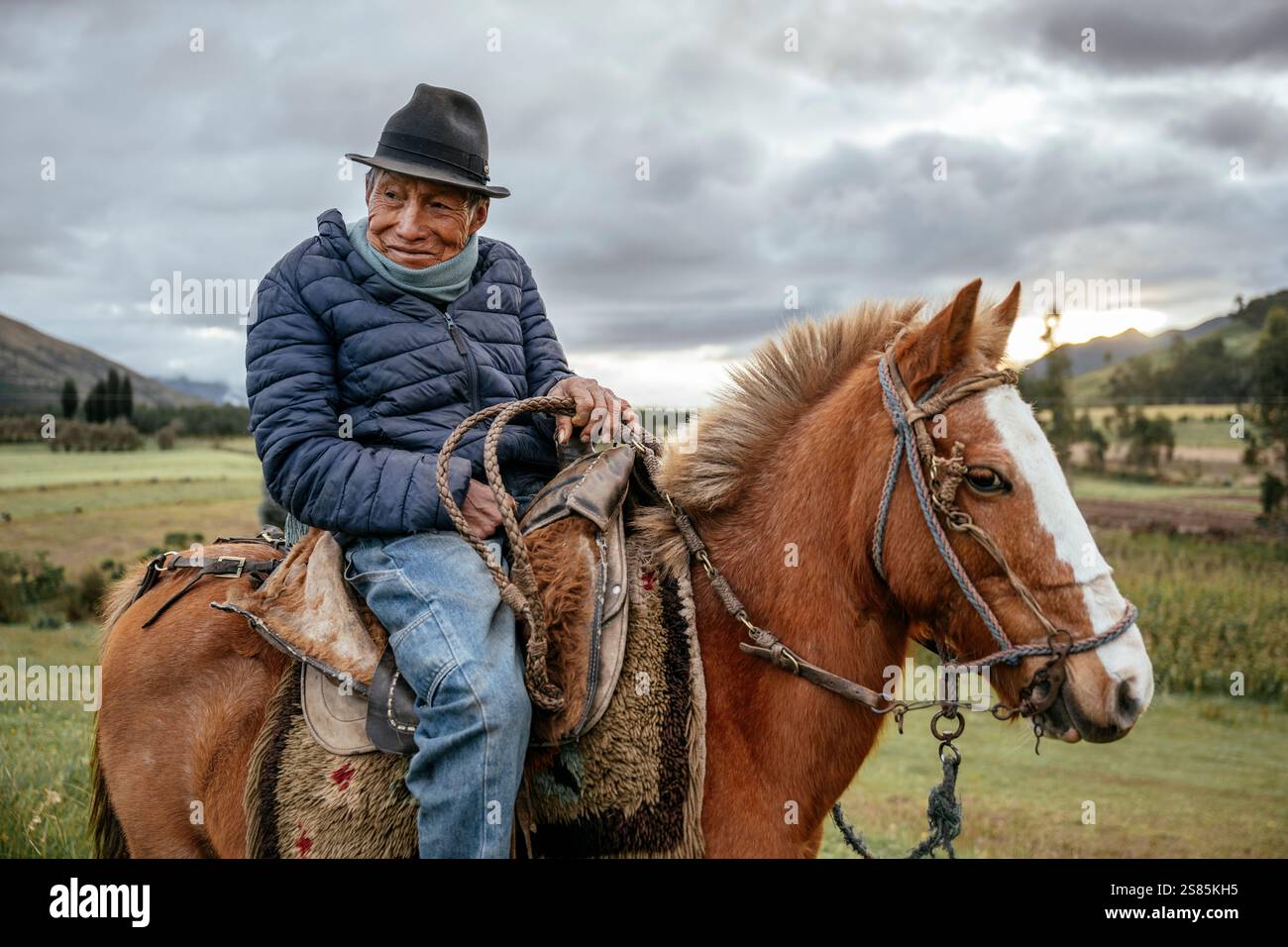 Antonio on Horse, Festival of Light (Inti Raymi festival) Cochas ...