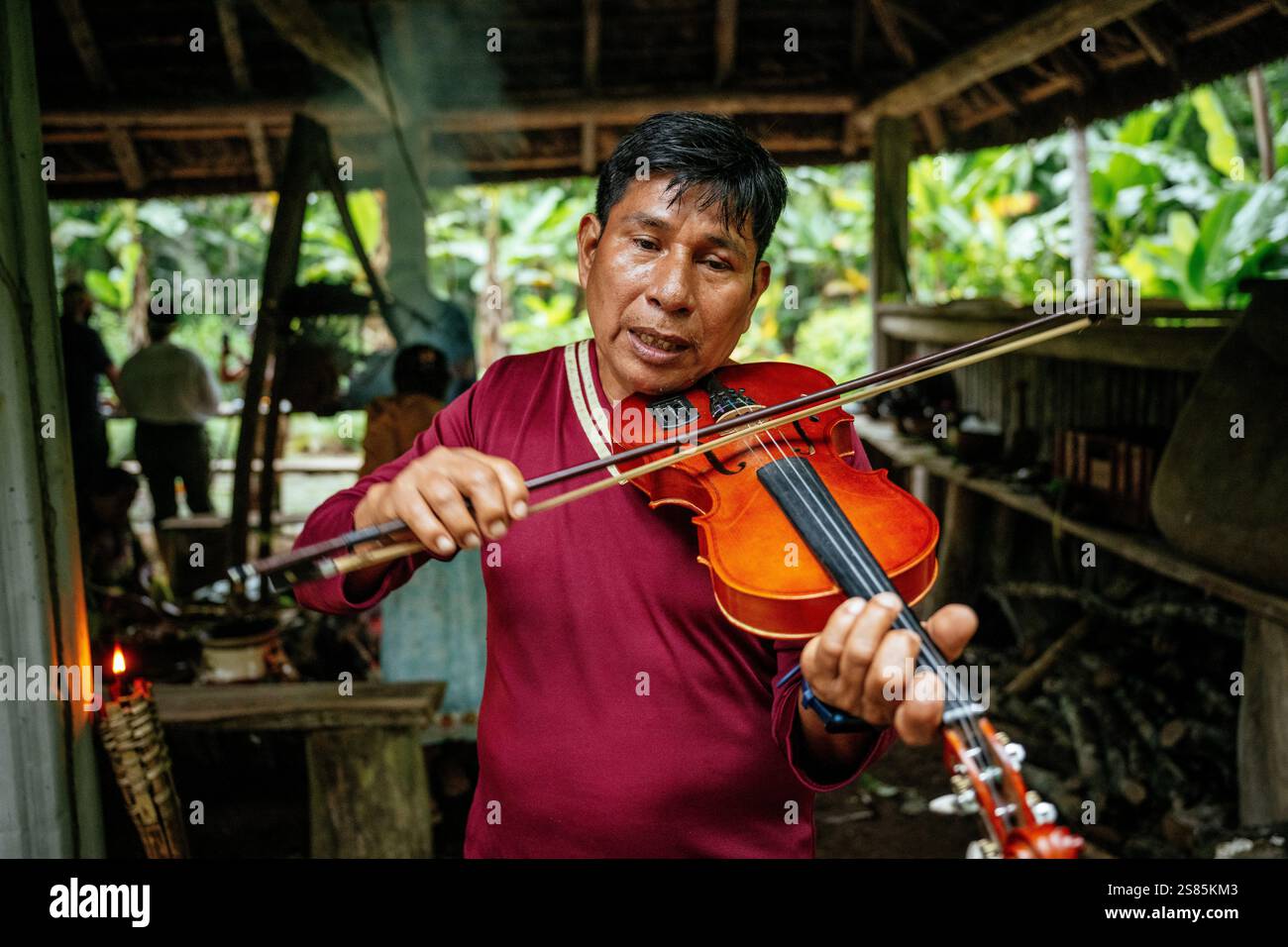 Guayusa Upina Ceremony, Sinchi Warmi, Amazonia, Napo Province, Ecuador ...