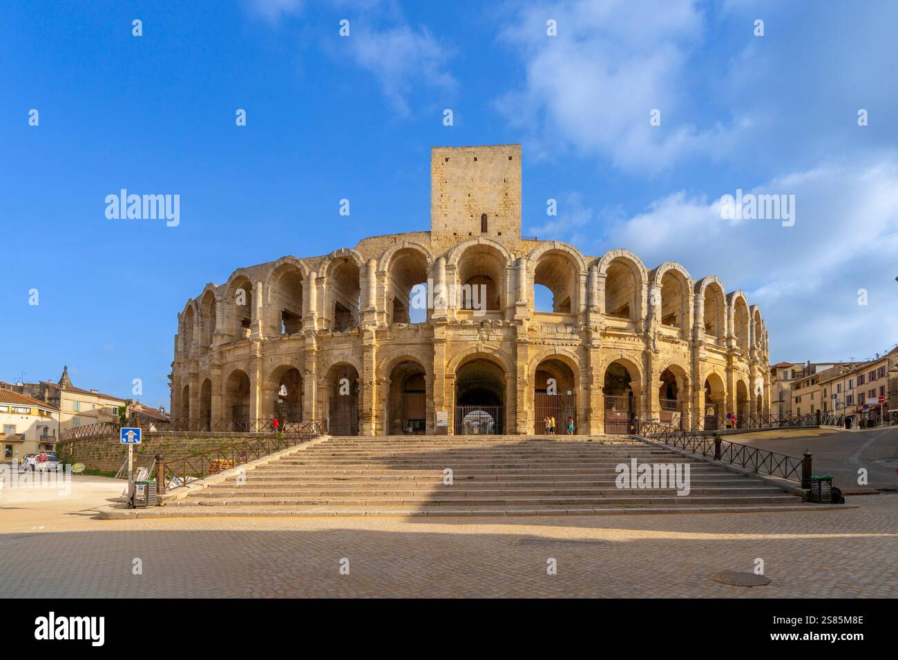 Roman Amphitheatre, UNESCO, Arles, Bouches du Rhone, Provence-Alpes-Cote d'Azur, France Stock ...