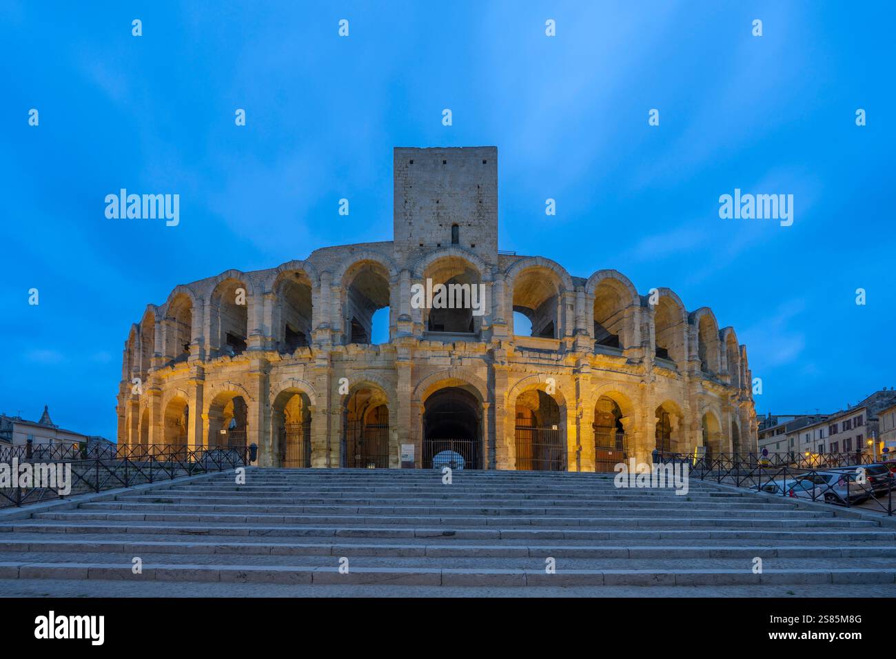 Roman Amphitheatre, UNESCO, Arles, Bouches du Rhone, Provence-Alpes-Cote d'Azur, France Stock ...