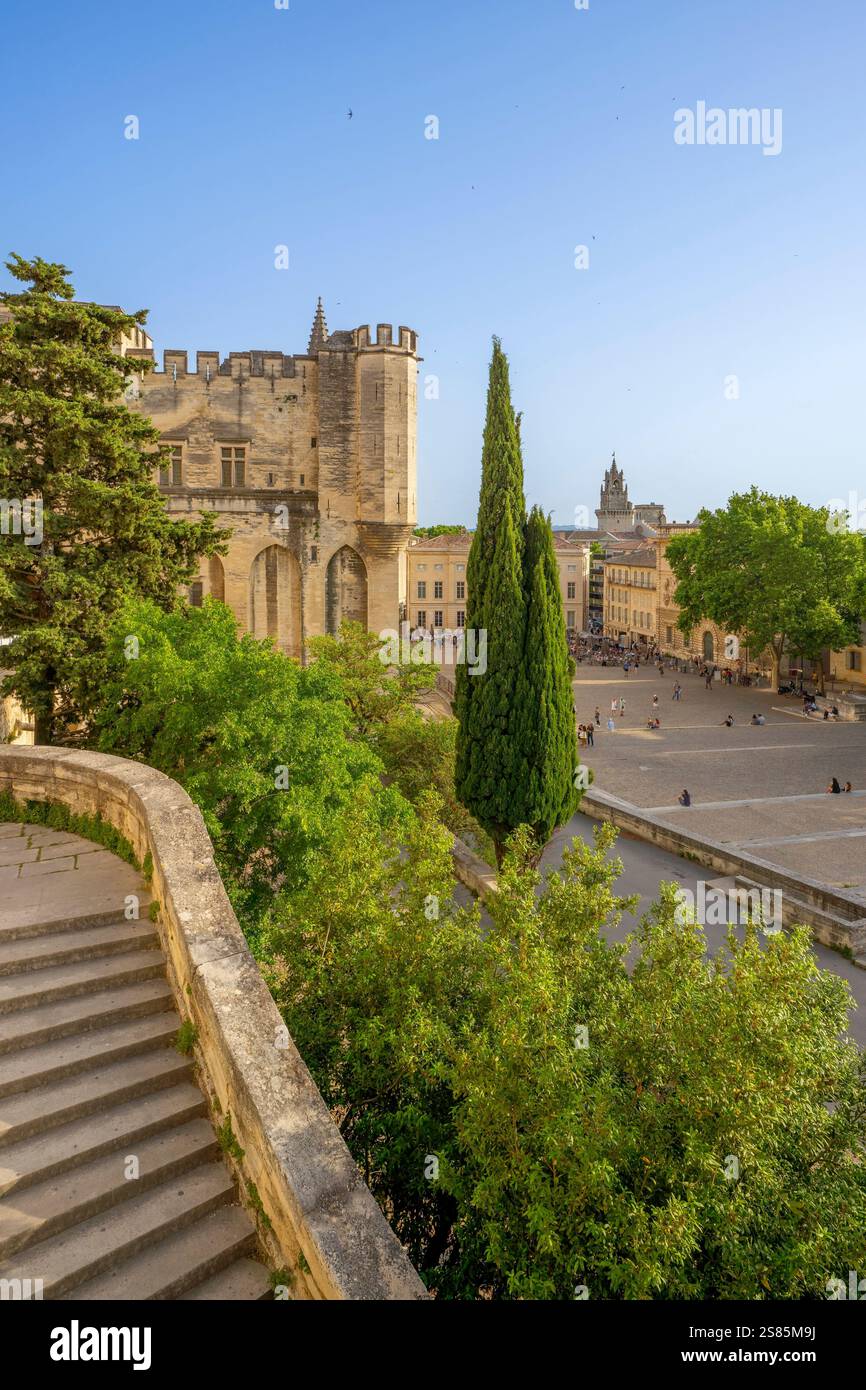 Palace of the Popes, UNESCO, Avignon, Provence-Alpes-Cote d'Azur, Rhone ...
