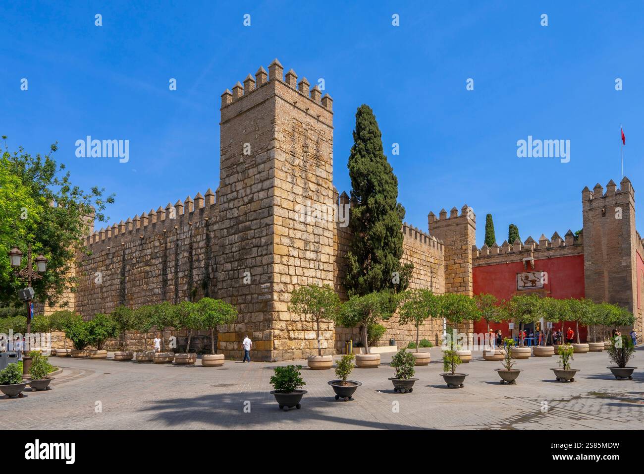 Alcazar of Seville, UNESCO, Seville, Andalusia, Spain Stock Photo - Alamy