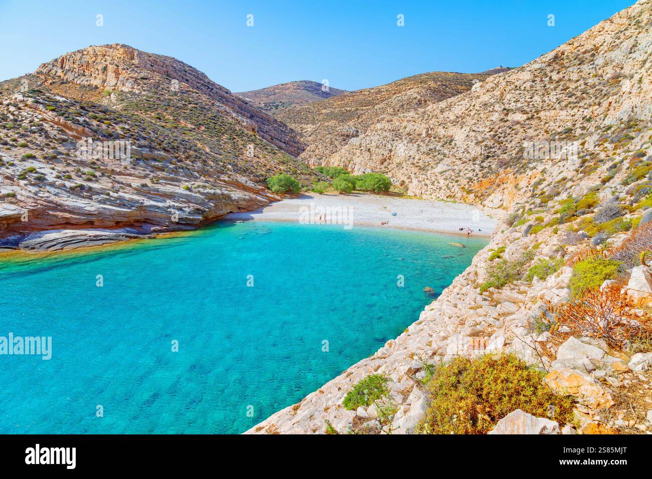 Livadaki beach, Folegandros Island, Cyclades Islands, Greek Islands ...