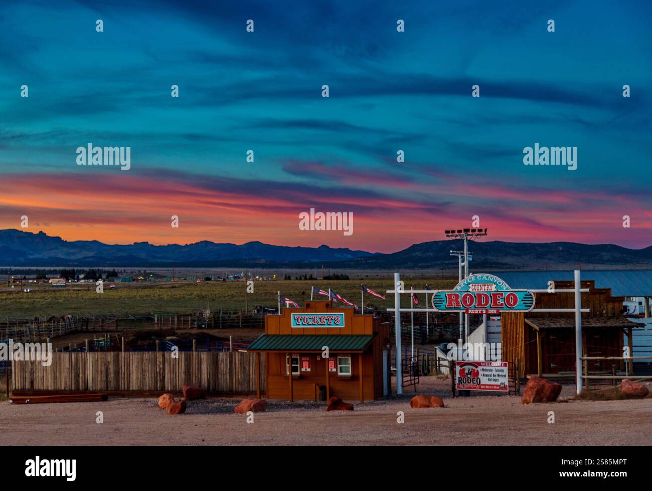 Bryce Canyon Country Rodeo in Bryce Canyon City, Utah, United States of ...