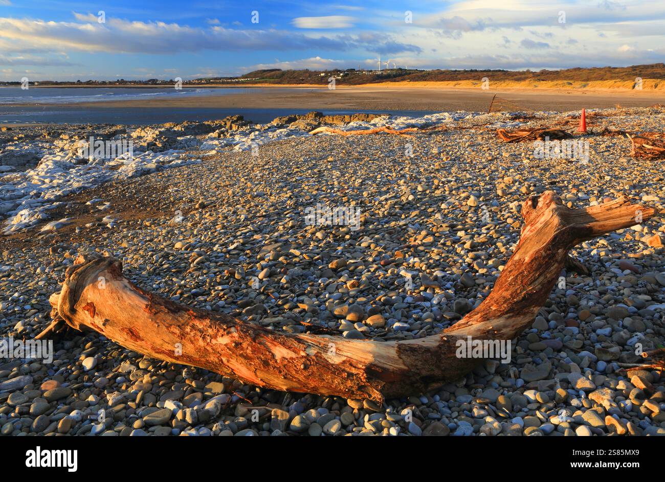 River Ogmore estuary, Ogmore-by-Sea, Bridgend, South Wales, United ...