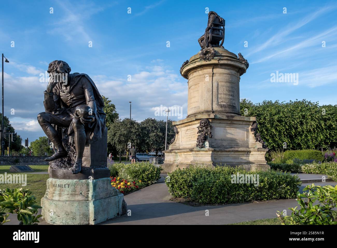 The Gower Memorial to William Shakespeare with characters from his ...